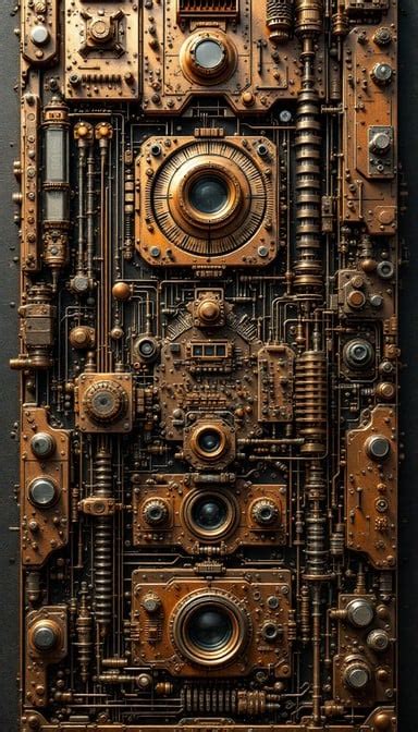 Free Copper Circuit Portal Image Copper Steampunk Circuitry Download At Stockcake