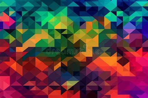 Abstract Geometric Background Ai Generative Stock Illustration Illustration Of Geometry