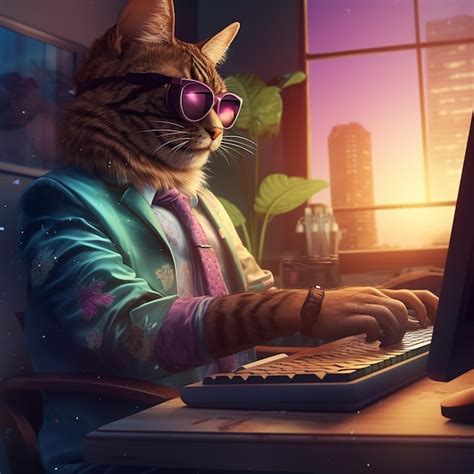 Programmer Cat Owner Images Free Download On Freepik
