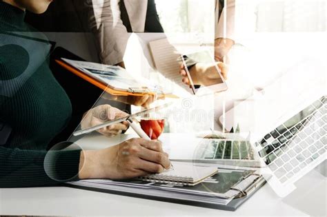 Businesswoman Use Laptop Analytics And Financial And Bank Technology