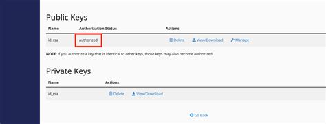 managing the ssh access keys in cpanel hostarmada