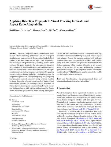 applying detection proposals to visual tracking for scale and aspect