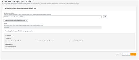 Use Amazon Sagemaker Model Cards Sharing To Improve Model Governance Artificial Intelligence