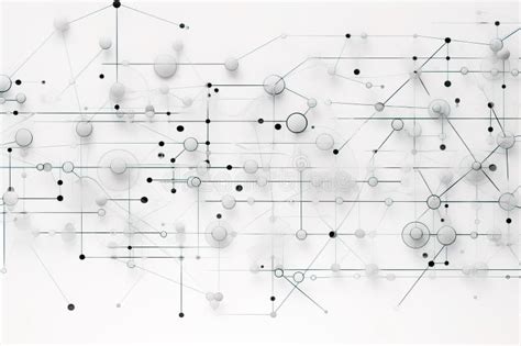 Abstract Pattern Inspired By Futuristic Circuitry Using Lines And Nodes To Create A Tech