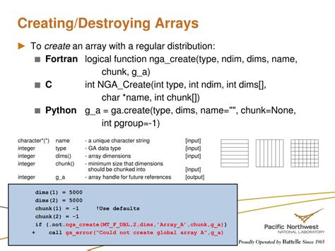 Ppt Parallel Programming Using The Global Arrays Toolkit Powerpoint Presentation Id1860807