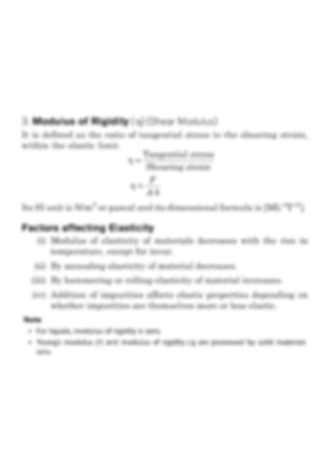 SOLUTION Types Of Modulus Of Elasticity Studypool
