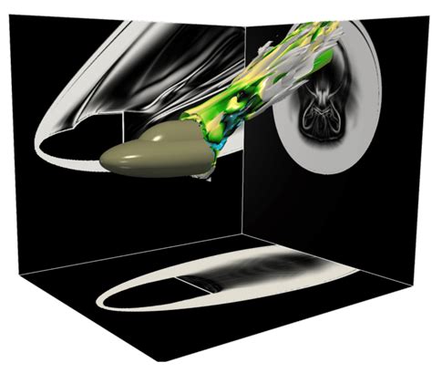 Illustration Of The Flow Around The Double Ellipsoid Immersed Object