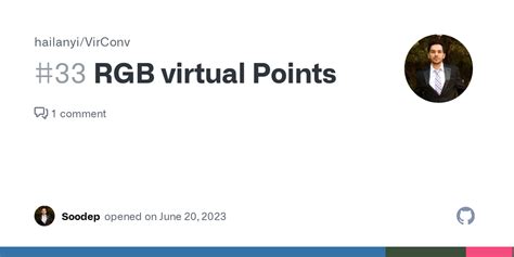 Rgb Virtual Points · Issue 33 · Hailanyi Virconv · Github