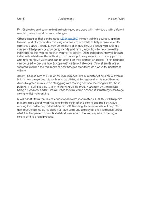 Unit 5 Assignment 1 Part 2 Unit 5 Assignment 1 Kaitlyn Ryan P4