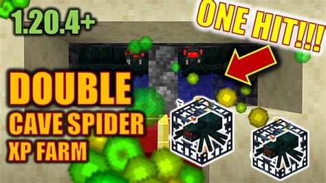 Double Spawner Cave Spider Xp Farm Tutorial Minecraft 1 21 Youtube