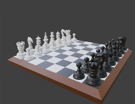 Chess Board Made In Blender By Inferattus On Deviantart