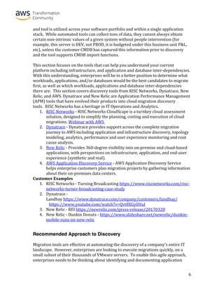 Accelerating Migrations Recommendations PDF