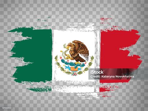 플래그 멕시코 브러시 스트로크 배경 투명 한 배경에 미국 멕시코 미국의 플래그 웹 사이트 디자인 응용 프로그램 Ui Eps10 0명에 대한 스톡 벡터 아트 및 기타 이미지