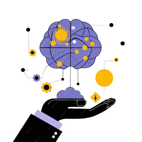 Human Hand Manipulating Levitating Neural Network In Midair Premium Ai Generated Vector