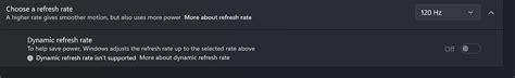 Windows Dynamic Refresh Rate Not Supported On 28k Display Framework