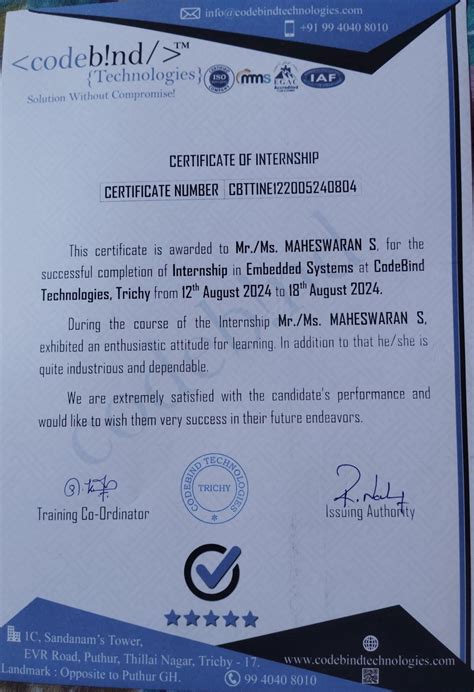 I Am Exciting To Post This Certificate From Codebind Technologies