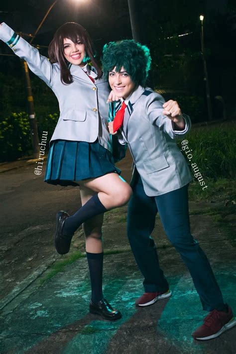 Self Deku And Uraraka From My Hero Academia By Gioaugust And Hiruchuu Rcosplay
