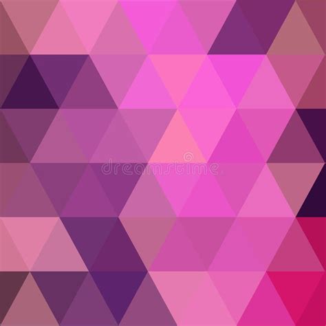Retro Mosaic Pattern Of Geometric Texture From Triangle Shapes Abstract Background Illustration