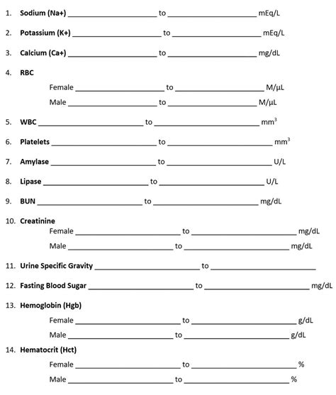 Printable Ati Lab Values At Veronica Hiatt Blog