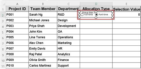how to add radio buttons option buttons in excel excel insider