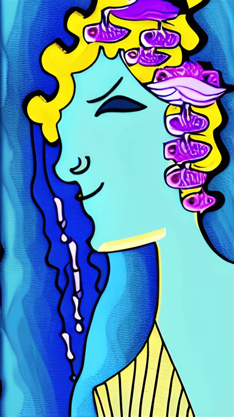 Water Princess Graphic · Creative Fabrica