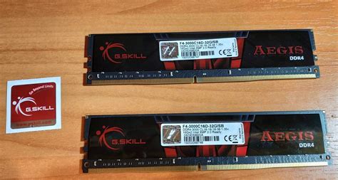 Обзор от покупателя на Оперативная память G Skill Ddr4 32gb 2x16gb 3000mhz Pc 24000 Aegis F4