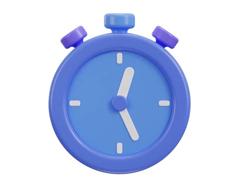 3d Stopwatch Timer Clock Icon Illustration 38362939 Png