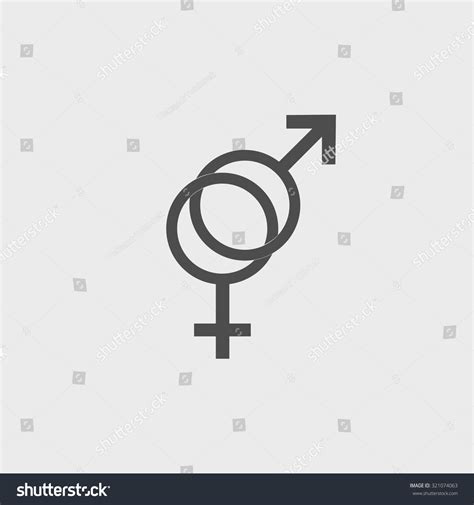 Male Female Sex Symbol Vector Illustration Vector De Stock Libre De