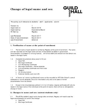 Fillable Online Change Of Legal Name And Sex Fax Email Print PdfFiller