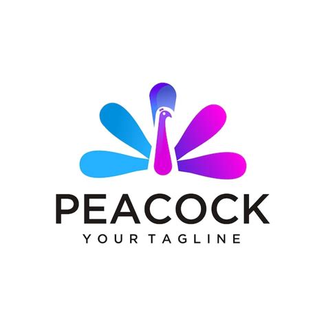 Premium Vector Peacock Logo Design Icon Vector