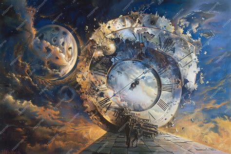 Premium Photo Imagine An Artwork Depicting The Distortion Of Tim Generative Ai