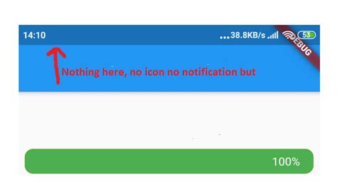 Flutter Local Notifications How To Show Icon On Top Menu Stack Overflow