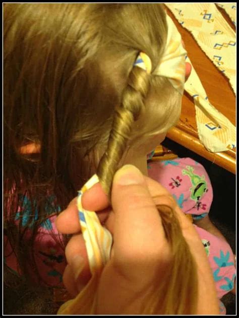 No Heat Ringlet Rag Curls Hair Tutorial Just A Mums Kitchen