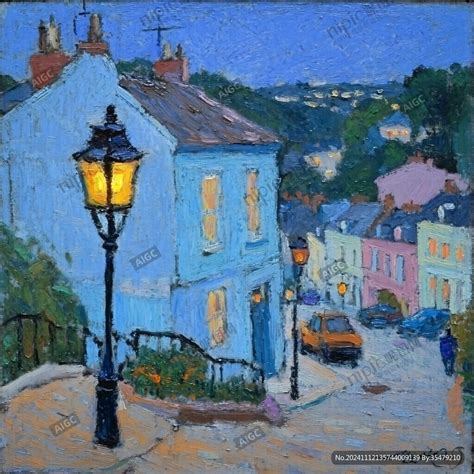 Ai创作图灯油画 路灯装饰画 街景油画 夜景油画 欧洲街景油画 小镇油画 街道油画城镇油画 街道房屋灯光 街道油画 城市之夜油画 小镇路灯 夜色油画 夜晚油画 昏黄的路灯 欧洲街景画nipic