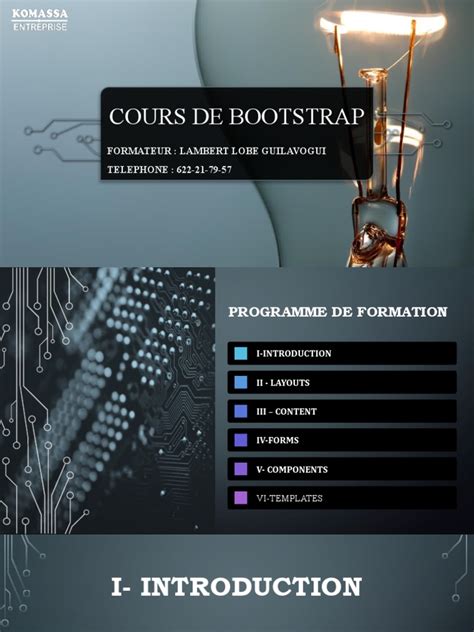 cours de bootstrap pdf