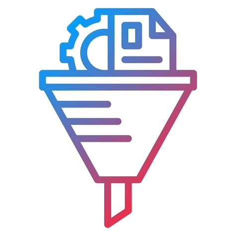 premium vector data filtering system icon vector image can be used