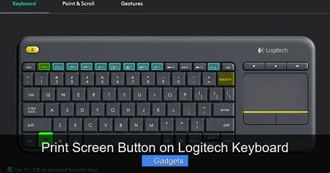 Print Screen Button On Logitech Keyboard Shoukhintech