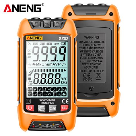 Aneng Sz02 9000 Counts Auto Range True Rms Digital Multimeter High