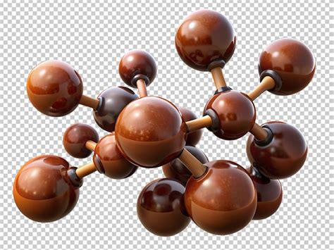 Premium Psd Chocolate Molecular Geometric Chaos Abstract Structure