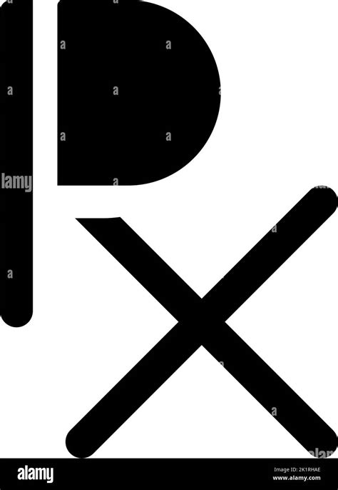 Prescription Symbol Black Glyph Ui Icon Stock Vector Image And Art Alamy