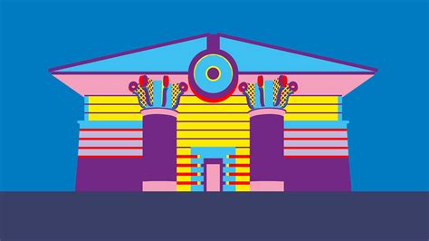 Postmodern Architecture Illustrations Created By Adam Nathaniel Furman