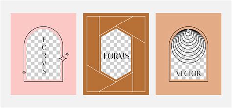 추상적 인 배경과 현대 미술을위한 디자인 요소와 모양의 벡터 세트 로고 디자인 템플릿 프레임 사진 오버레이 및 별 0명에 대한 스톡 벡터 아트 및 기타 이미지 Istock