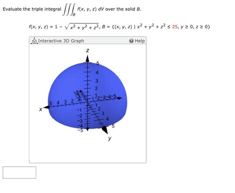 Answered Evaluate The Triple Integral F X Y Z … Bartleby