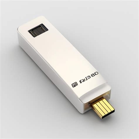 Memory Stick PSD On A White Background Premium AI Generated Image