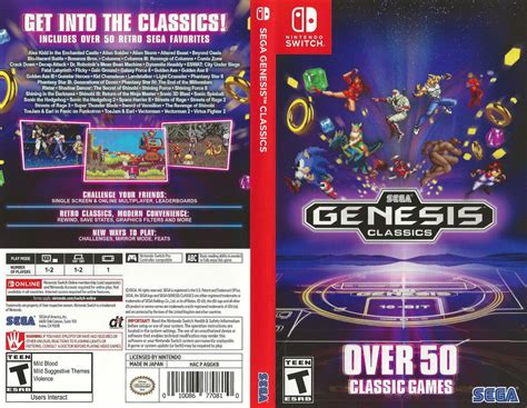Switch Sega Genesis Classics Game List New Arrivals