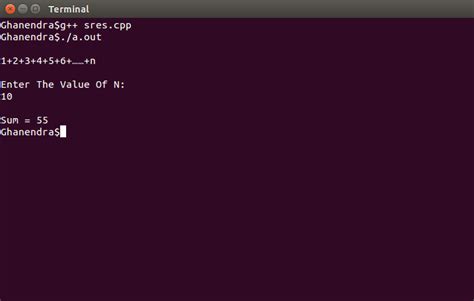 C Program To Find Sum Of The Following Series 123456 N