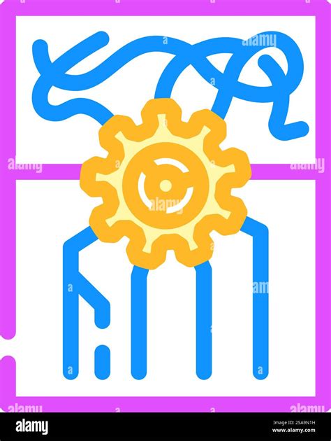 Standardization Business Process Color Icon Vector Standardization Business Process Sign