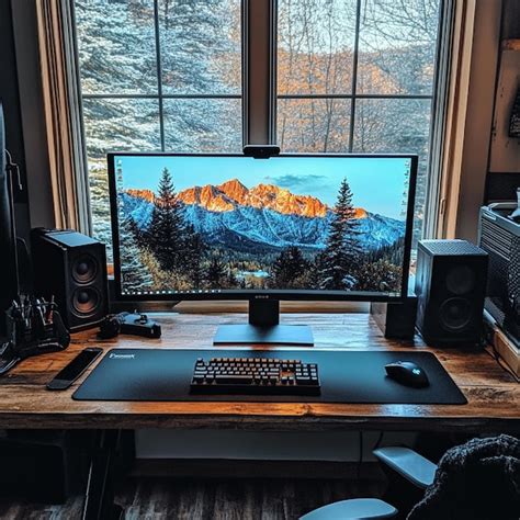 A Digital Nomad Setting Up A Tech Workspace With An External Monitor Keyboard And Ergonomic
