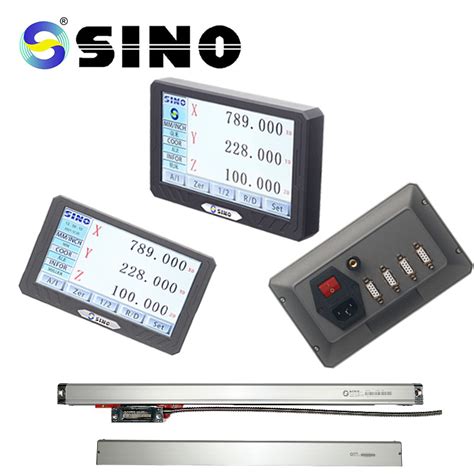 Sino Sds200s Metal 3 Axis Lcd Digital Readout Display Dro Kit Grating