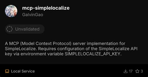 Mcp Simplelocalize Mcp Servers · Lobehub
